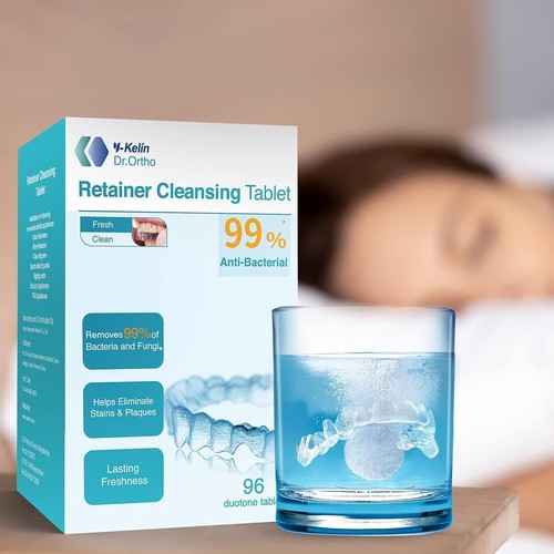Retainer Cleaner Tablets 96 tabs for Invisalign, Mouth Guard & Other ...