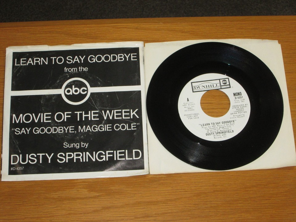PROMO MOVIE 45 RPM - DUSTY SPRINGFIELD - ABC/DUNHILL D-4357 - "LEARN ...