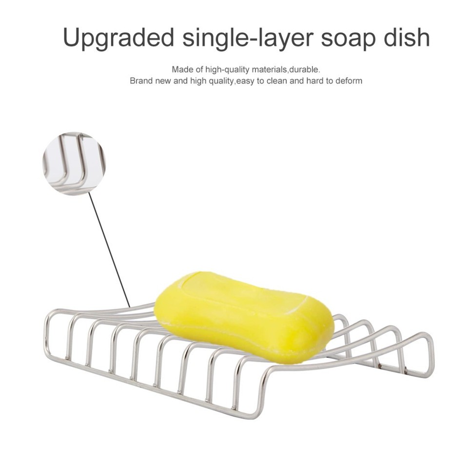 Bathroom Accessory Soap Holder Stand Stainless Steel Kitchen Tray ...