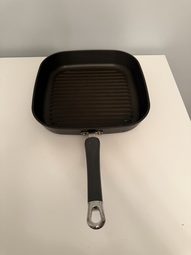Pampered Chef Retired Black Square Grill Pan Non-Stick Skillet #2868 11 ...