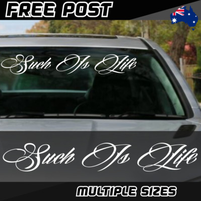 Such Is Life Sticker Decal Car Window Banner Ned Kelly Australia Aussie ...
