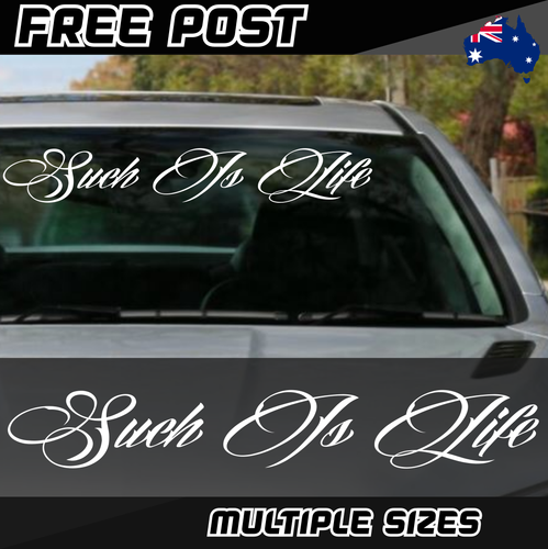 Such Is Life Sticker Decal Car Window Banner Ned Kelly Australia Aussie ...