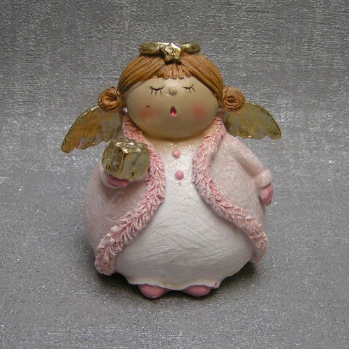 Gilde Engel Pauline rosa gold Schutzengel Winter Weihnachten Advent ...