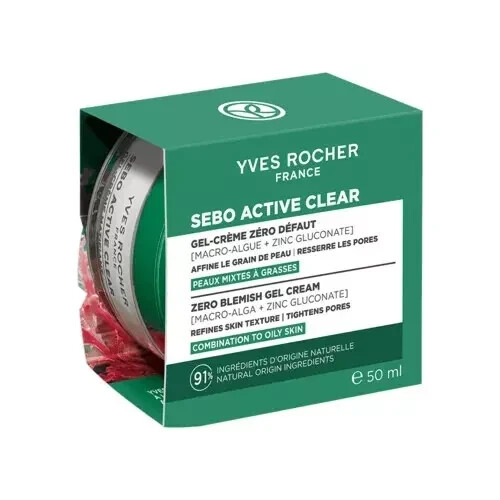 Yves Rocher Sebo Active Clear Anti-Imperfection Gel-Cream Tightens ...