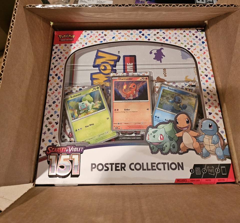 Case (6) Pokémon TCG 151 Poster Collection Box (18 Packs!) • In Hand 📦 ...