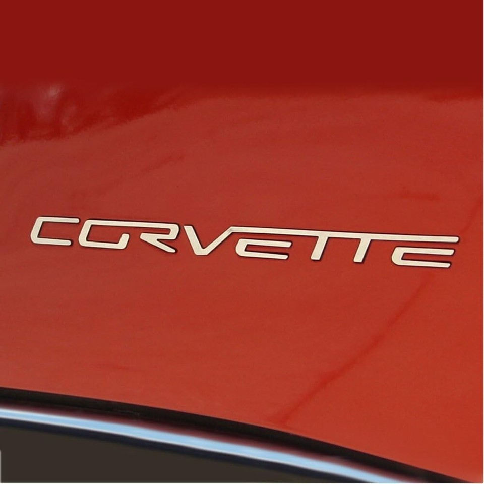 For 2005-2013 C6 Corvette - Stainless Steel Mirror Rear Letters ...