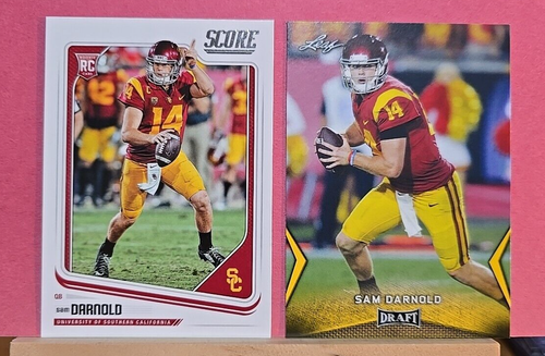 2018 Score Sam Darnold Rookie Card Plus Three Leaf RC Minnesota Vikings ...