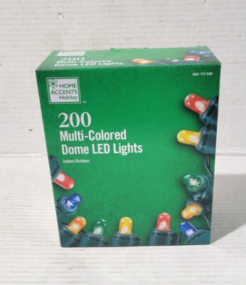 Home Accents Holiday 200 Multi-Colored Dome LED Lights Christmas/Party ...