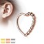 1pc Half Braided Heart Bendable Ear Cartilage Daith Hoop Ring | eBay
