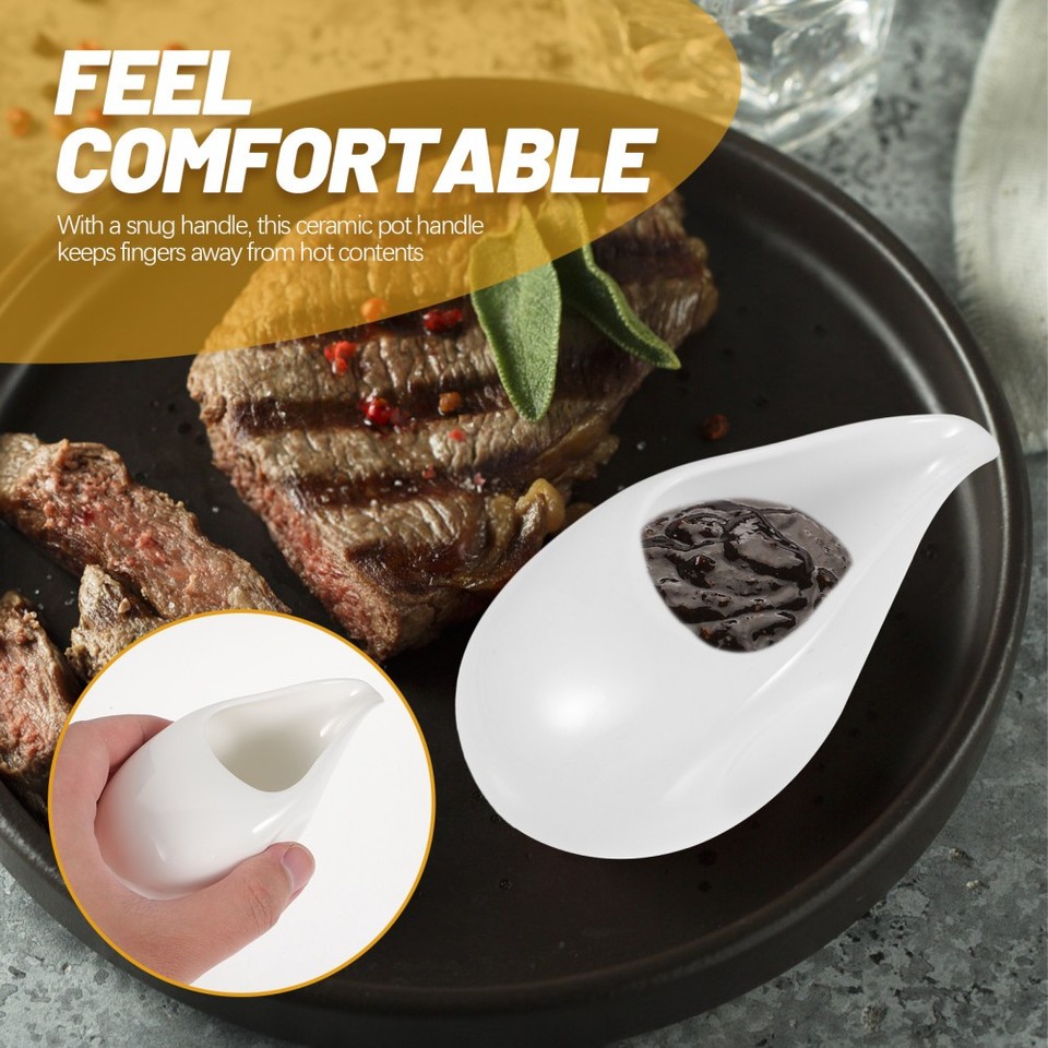 Milk Dispenser for Coffee White Ceramic Pitcher Cup Porcelain Jug ...