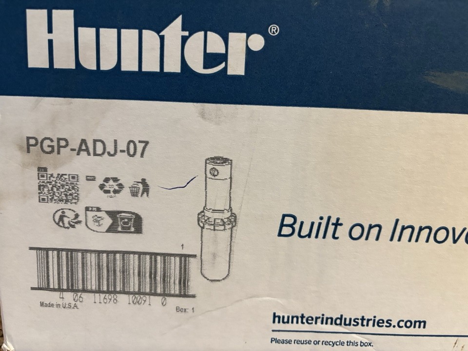 Hunter PGP-ADJ Gear Driven Rotor 3/4 40-360 Degrees. #7 Nozzle ...