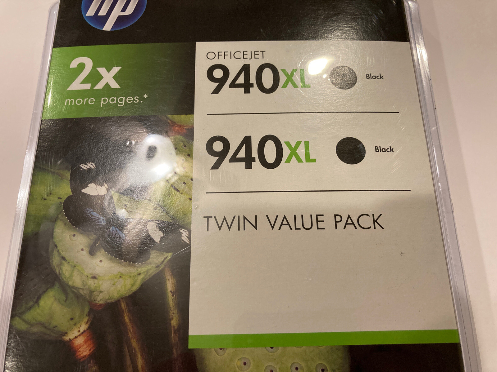 Twin Pack Genuine HP Hewlett Packard Officejet Ink Black 940 XL New Exp ...