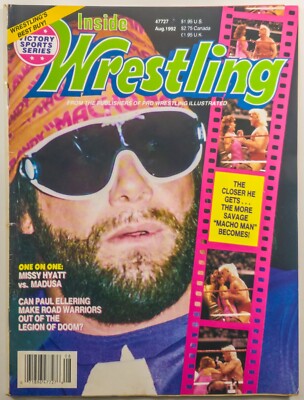 VICTORY SPORTS SERIES INSIDE WRESTLING MAGAZINE August, 1992 GOOD Randy ...
