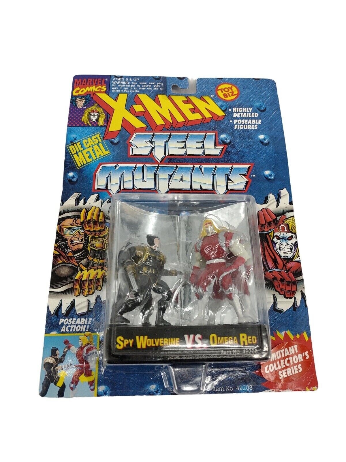 X-Men Steel Mutants Spy Wolverine vs Omega Red 1994 Toy Biz | eBay
