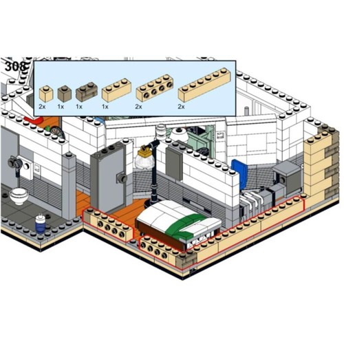 Part 2 Suites Building Modification of Set 21328 Set 1588 Bricks MOC ...