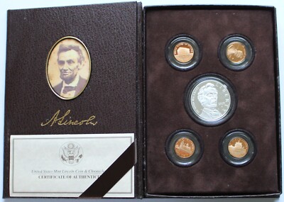 2009 US Mint Abraham Lincoln Coin & Chronicles Proof Coin Set with ...