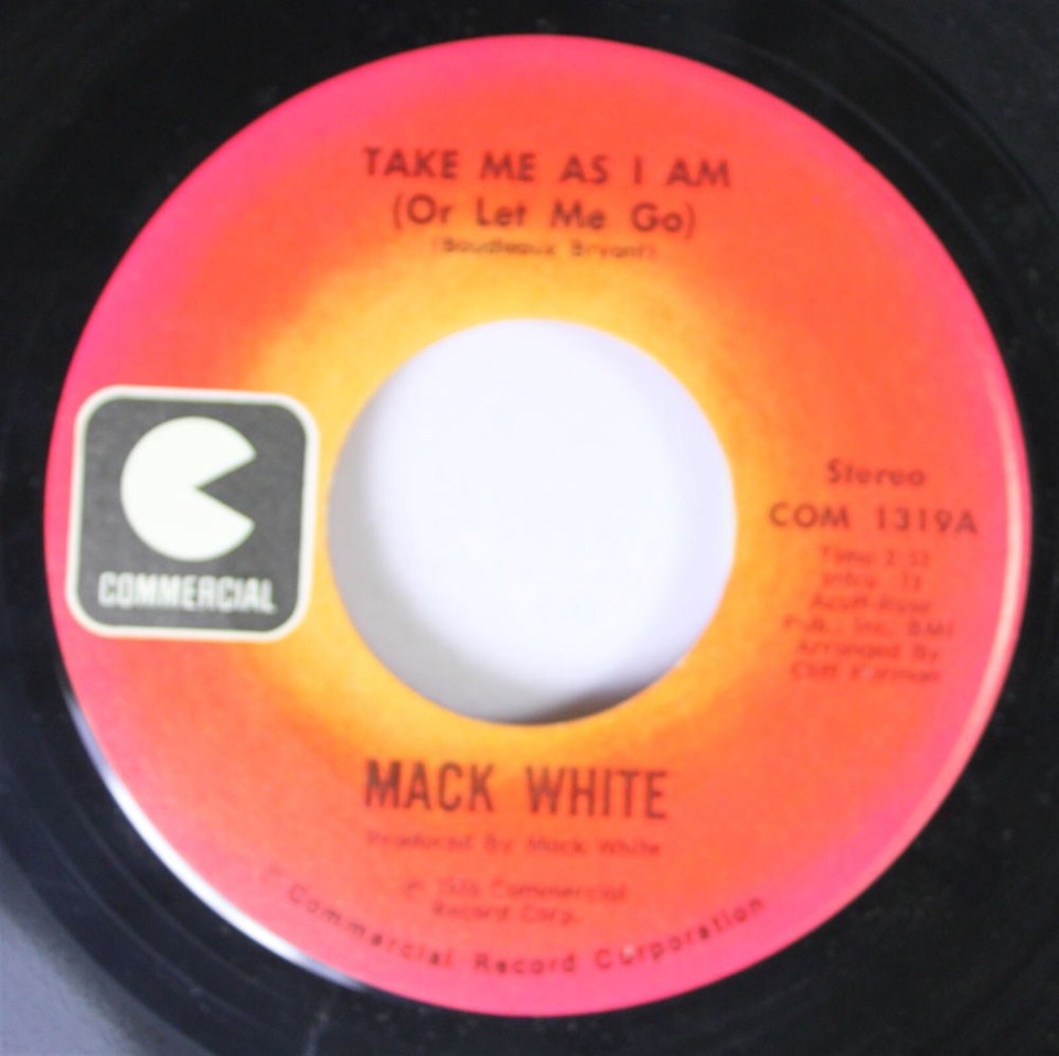 Soul 45 Mack White - By The Circle On Your Finger / Take Me As I Am On ...