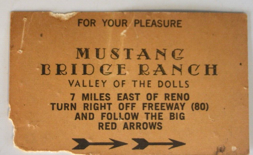 Mustang Bridge Ranch Joe Conforte | eBay