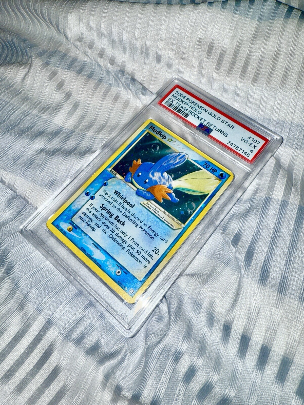 Pokemon Mudkip Gold Star EX Team Rocket Returns Ultra Rare Holo #107 ...