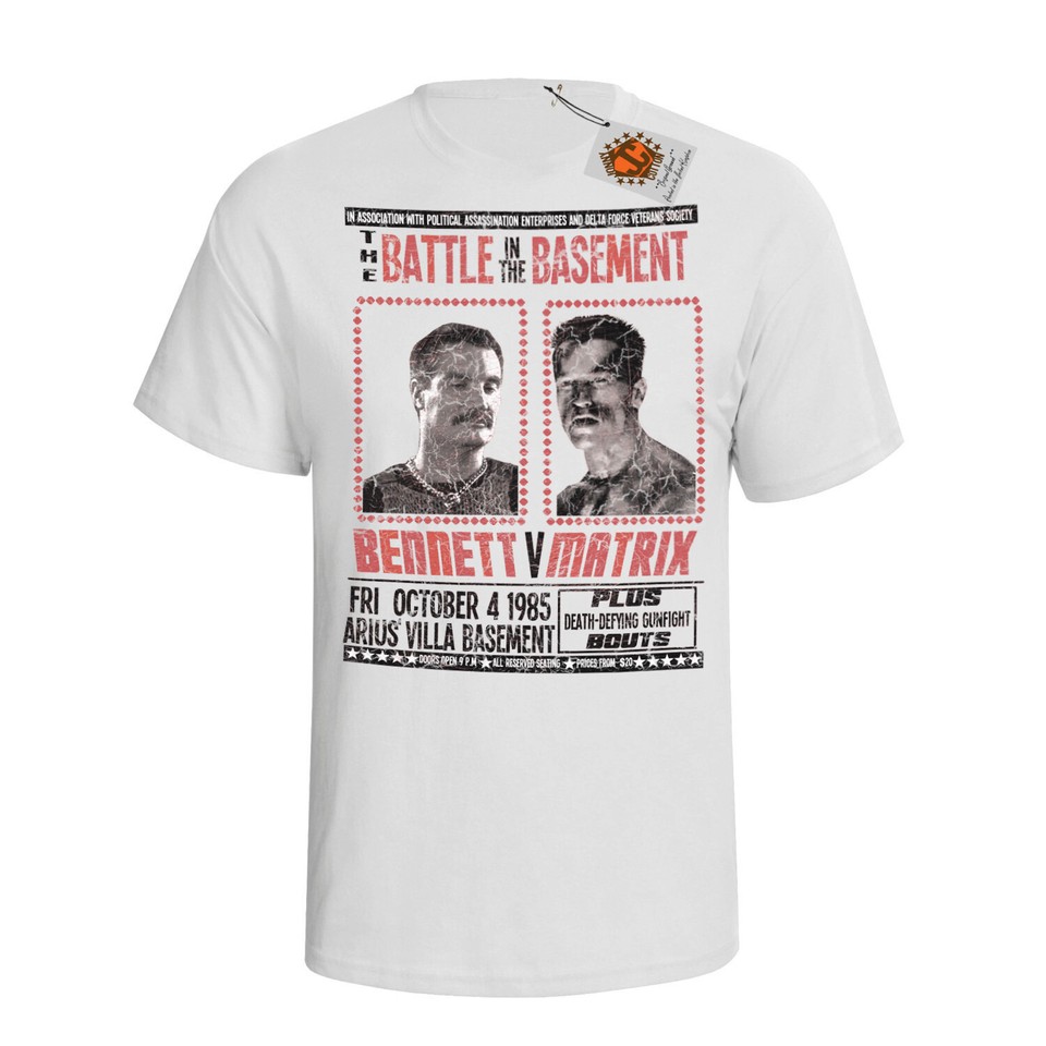 Commando Mens Quality Cotton T-Shirt Movie Inspired Matrix V Bennett ...