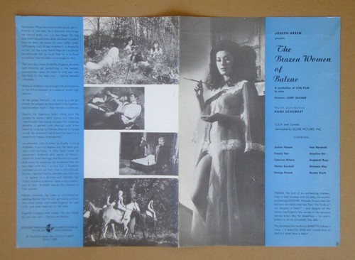 BRAZEN WOMEN OF BALZAC Angelica Ott EDWIGE FENECH 1969 Sexploitation ...