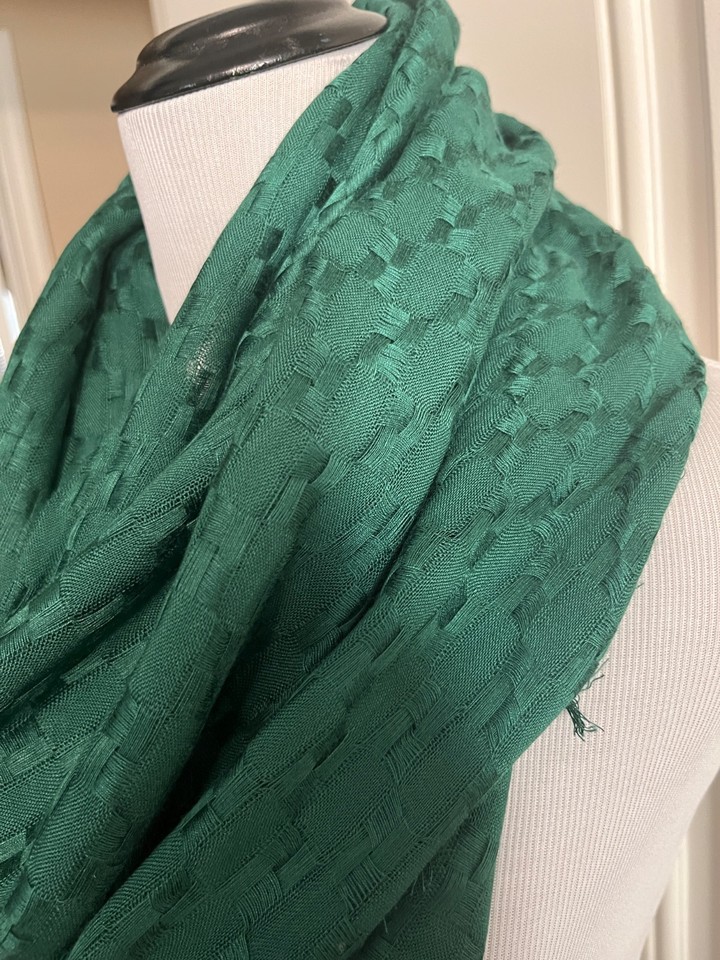 Women's Unbranded Solid Green Infinity Scarf-19" x 35" | eBay