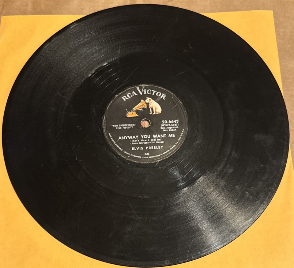 RCA Victor 78 RPM Elvis Presley - Love Me Tender 20-6643 V+ | eBay