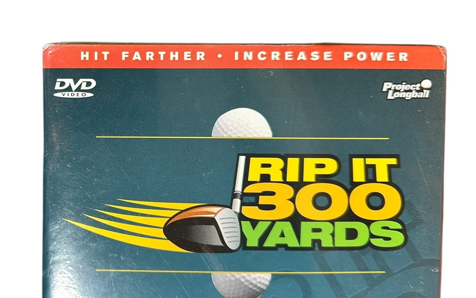 RIP IT 300 YARDS POWER GOLF TRAINING SYSTEM BEN WITTER 4 DVD SET BRAND ...
