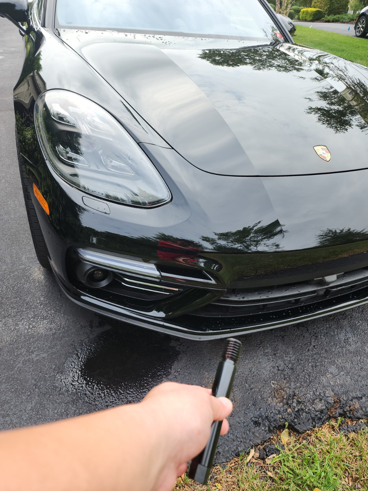 Front Bumper Tow Hook License Plate Mount Bracket for Porsche Panamera ...