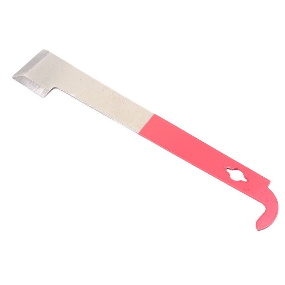 J Shape Beekeeping Bee Tool Red Curved Tail Bee Hive Hook Stainless ...