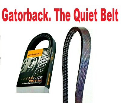 Serpentine Poly-V Belt The Quiet Belt Gatorback CONTINENTAL ELITE ...