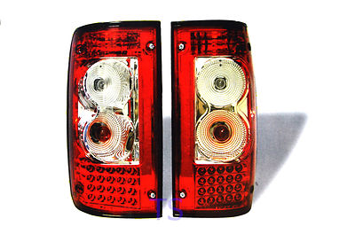 PAIR RED LENS LED TAIL LAMP REAR LIGHT FOR TOYOTA HILUX MK3 LN RN 1989 ...