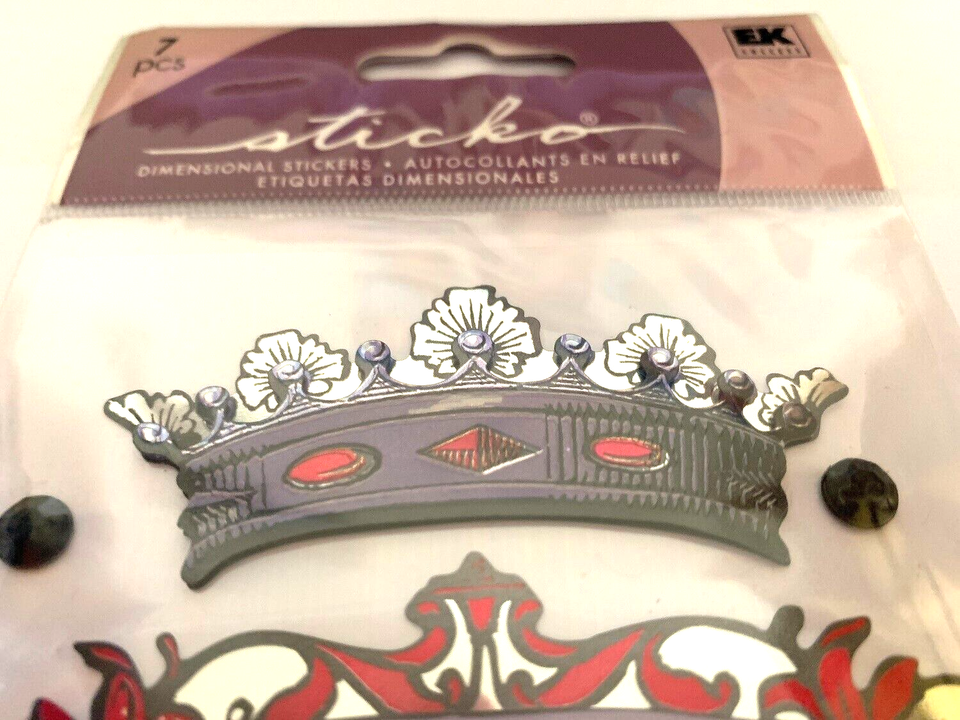 Stickers Couronnes Roi Queen Monarchy Brand STICKO Scrapbooking ...