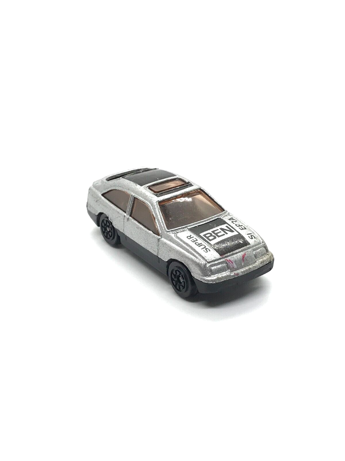 SUPER BEN Toy Car Silver Vintage | eBay