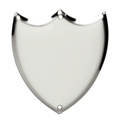 Trophy Side Shield (S006) - Silver / Chrome - With Free Engraving ...