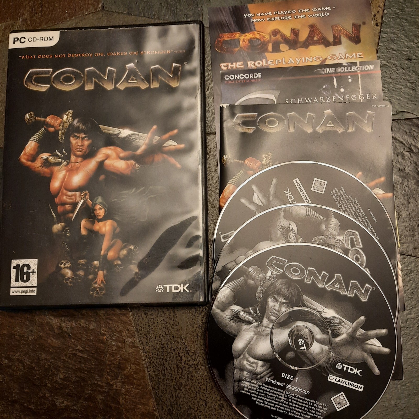 CONAN Video Game PC 2004 CD-ROM TDK Cauldron Windows RARE for sale ...
