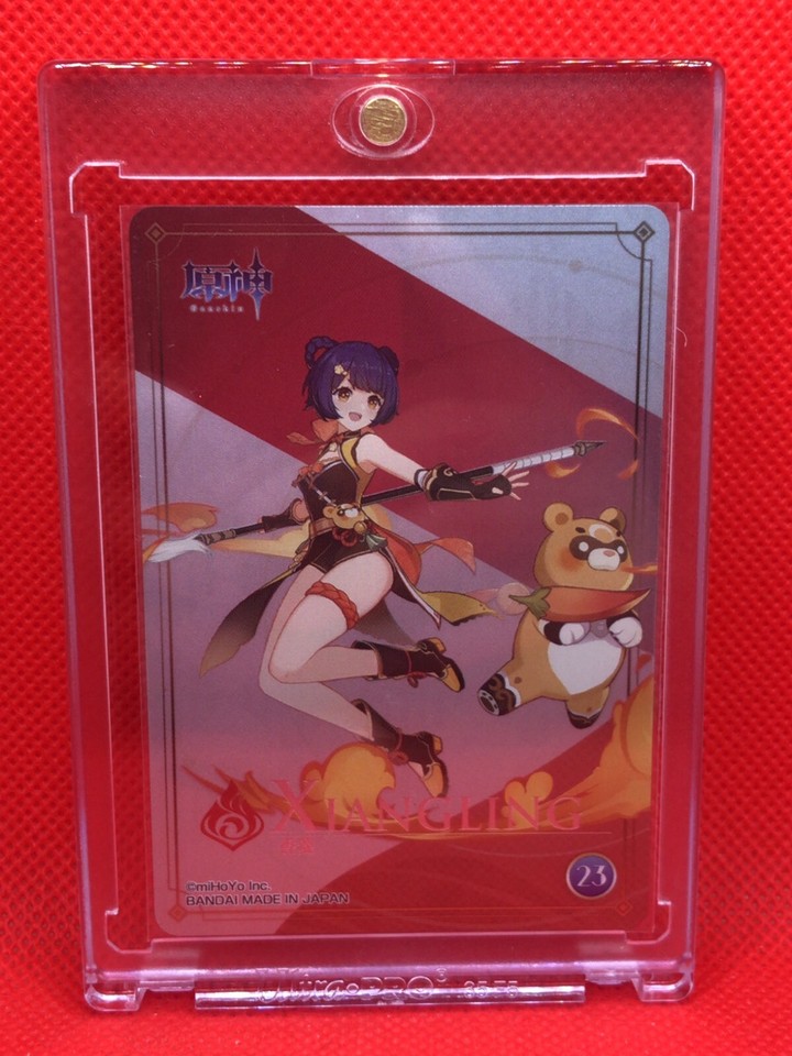 XIANGLING Genshin Impact Collectable Metallic Card Anime miHoYo Bandai ...