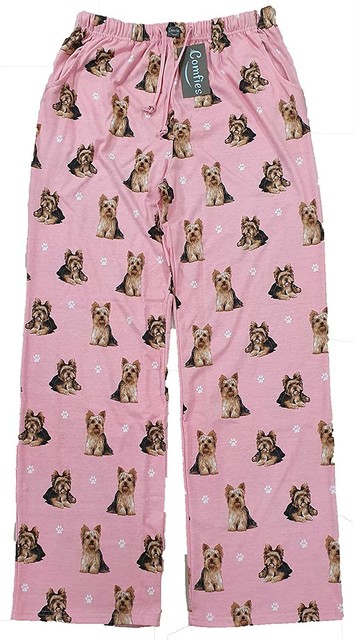Comfies Pajama Pants Dogs Yorkie Unisex Size Large W/tags for sale ...