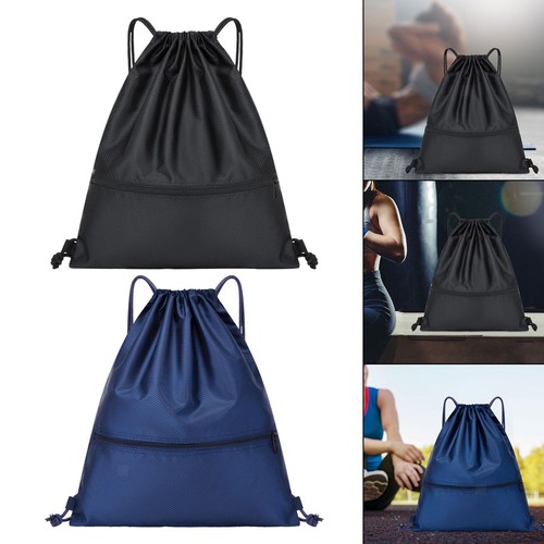 Drawstring Backpack Daypack Practical Women Men Portable Knapsacks ...