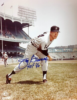 Jim Bunning signed Detroit Tigers MLB Licensed 8x10 Photo HOF 96 - COA ...