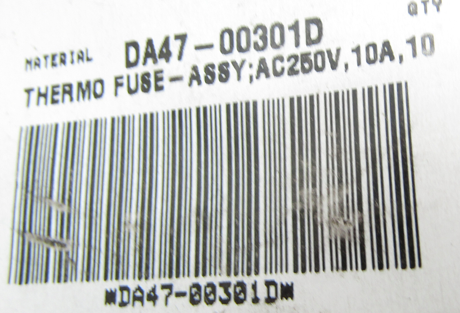 Da47-00301d Thermal Fuse for Samsung Refrigerator Ap4979370 Ps4140643 ...