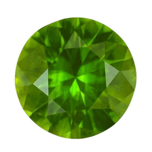 Peridot Round Cut Loose Gemstone 7mm Flawless Loose Gemstone 1.30 Cts ...