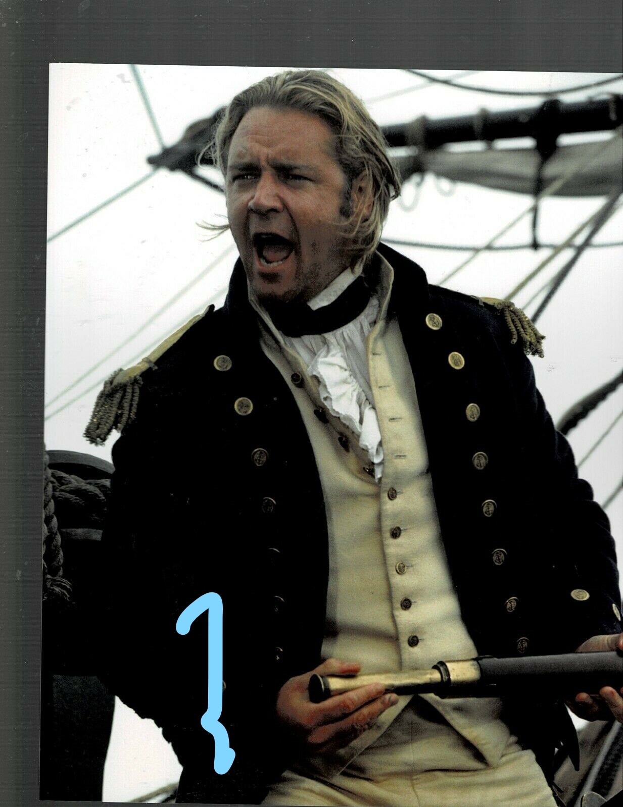 SUPER RARE!! 8X10 VINTAGE RUSSELL CROWE "MASTER AND COMMANDER" SCENE ...