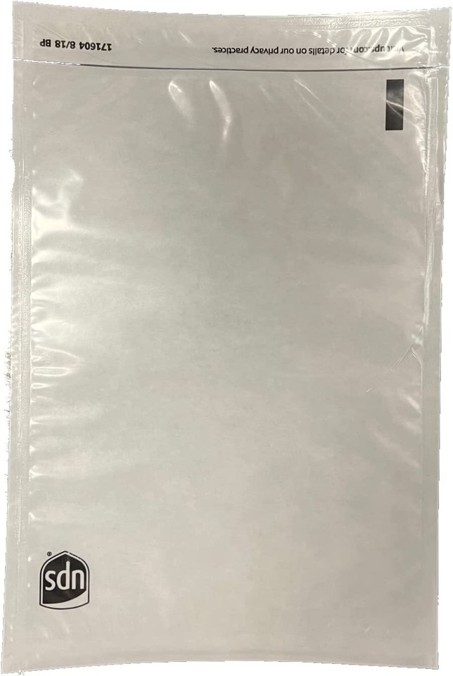50 Pack UPS Shipping Label Pouches 6.5” x 10” Self-Adhesive Packing ...