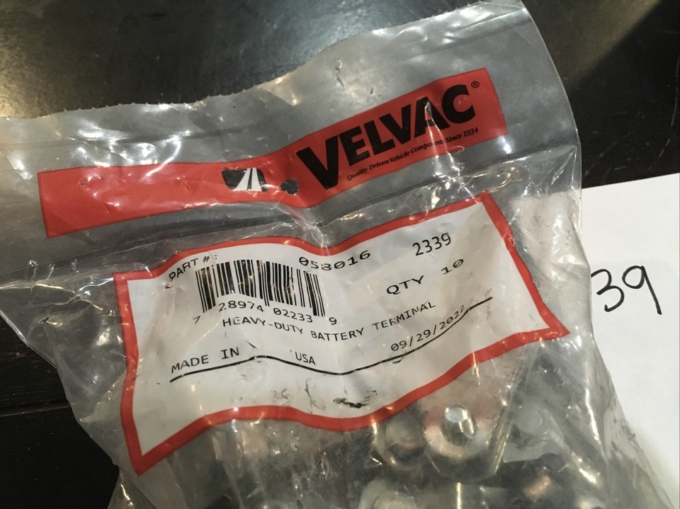 VELVAC Heavy-Duty Battery Terminal, 058016 10/PKG | eBay