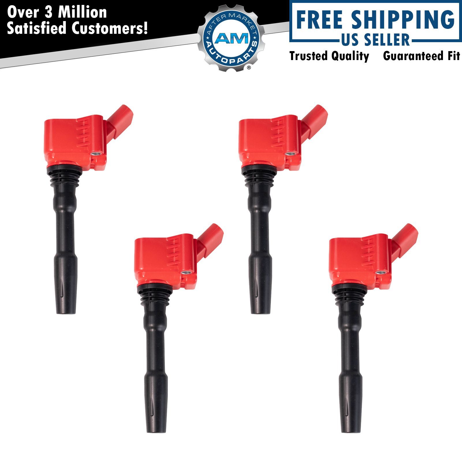 4pc Premium Performance Engine Ignition Coil Set for Audi Volkswagen ...