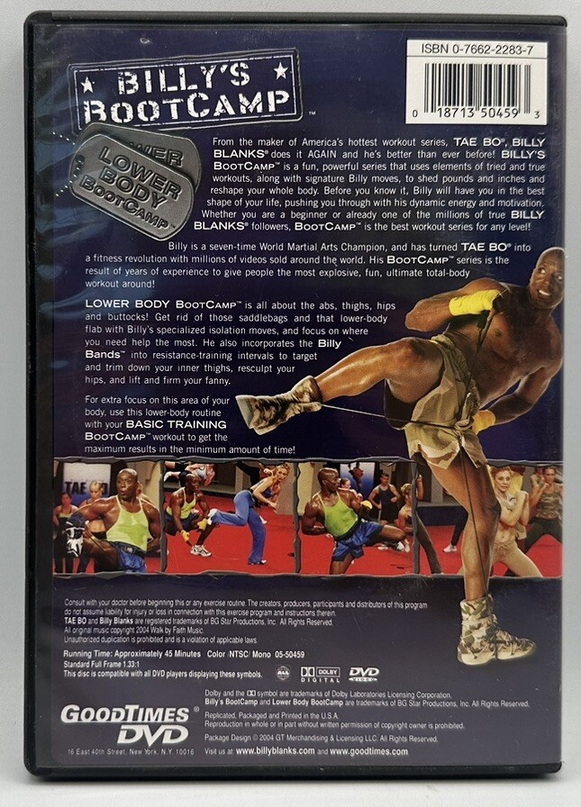 Billy's BootCamp Lower Body BootCamp Full-Screen Billy Blanks Tae Bo ...