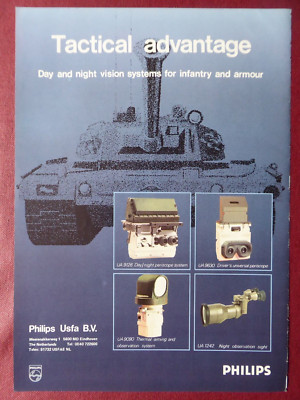 1983-84 PUB PHILIPS USFA EINDHOVEN DAY NIGHT VISION NIGHT SIGHT TANK ...