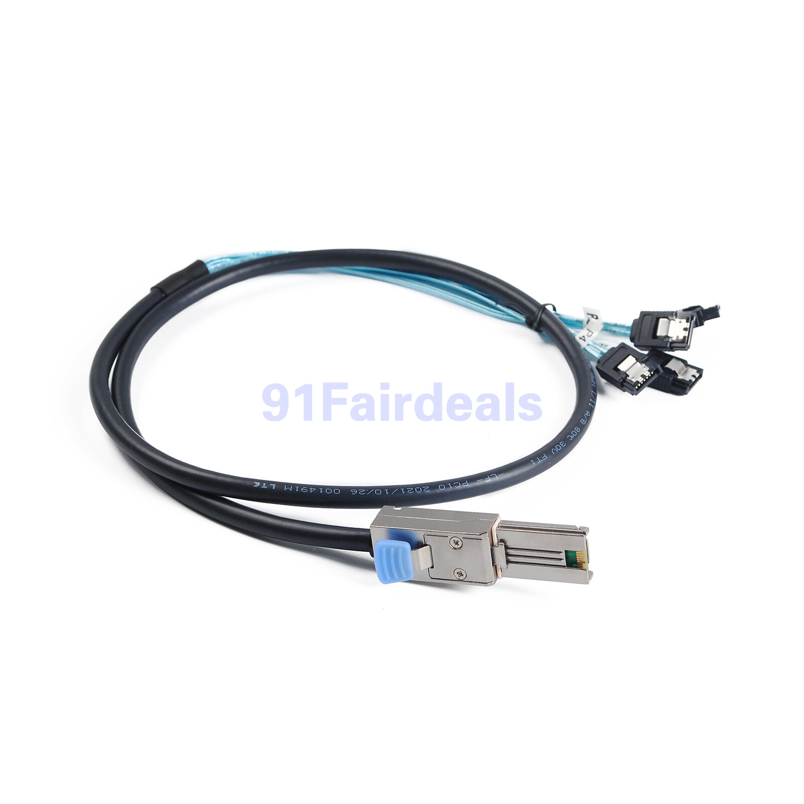 SFF-8088 to 4 X SATA 6Gbps Mini SAS 26Pin to 7Pin Data Cable Connector ...