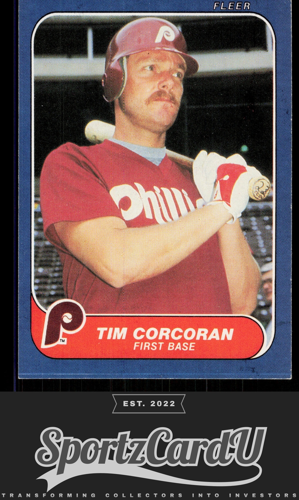 Tim Corcoran 1986 Fleer Near Mint or Better 10062708 | eBay